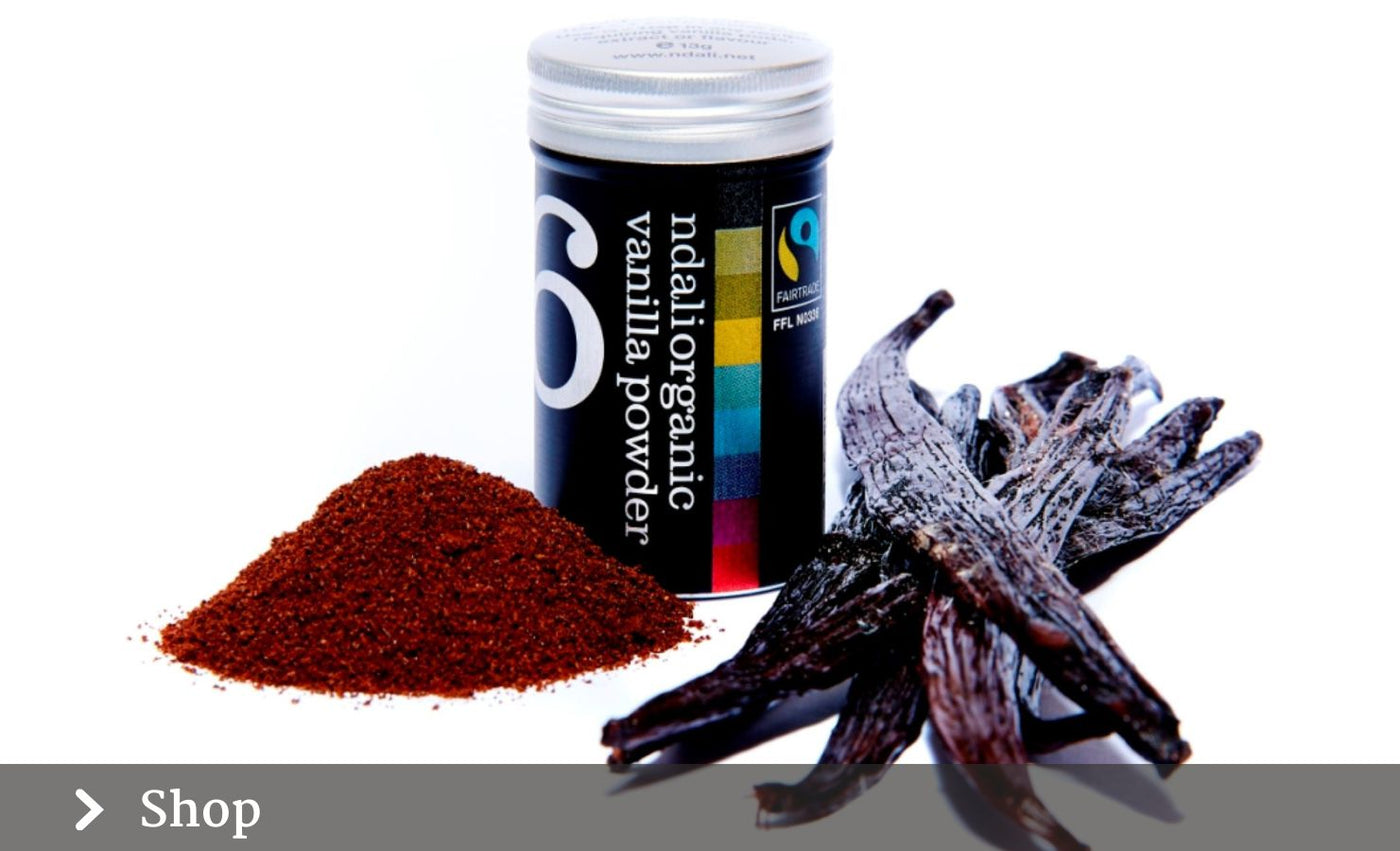 Ndali vanilla beans, extract & powder produced on Ndali Estate, Uganda